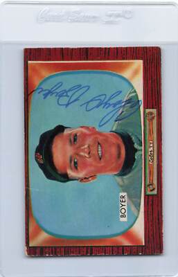 1955 Bowman #149 Cloyd Boyer Athletics Signed Auto *H3376 | eBay