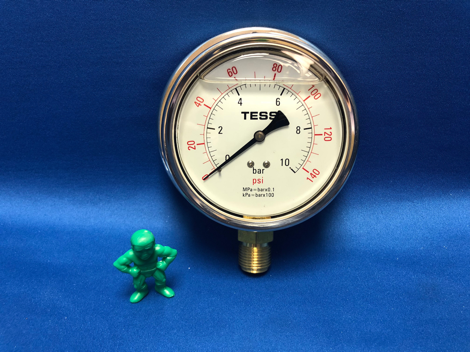 TESS 100D Glycerin Fill Pressure Gauge 10bar 140 PSI 1/2" BSP, BM | eBay