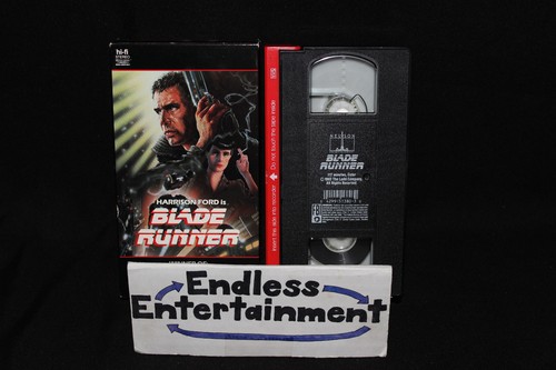 Blade Runner VHS Cassette Tape With Slipcover! Ridley Scott Harrison Ford Sci-Fi | eBay