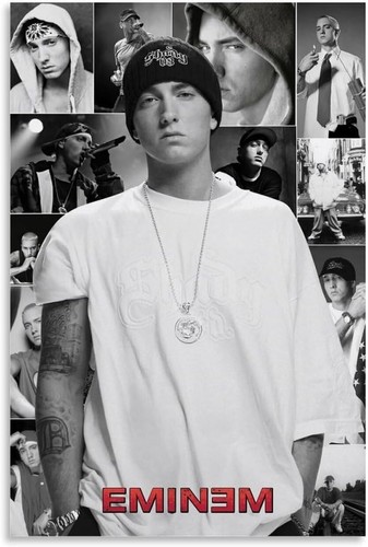 Eminem Collage Poster Poster Canvas Painting Wall Art Picture Home ...