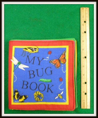 MY BUG BOOK - Completed Handmade Cotton Cloth Fabric Soft Book Child ...