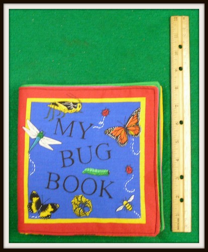 MY BUG BOOK - Completed Handmade Cotton Cloth Fabric Soft Book Child ...