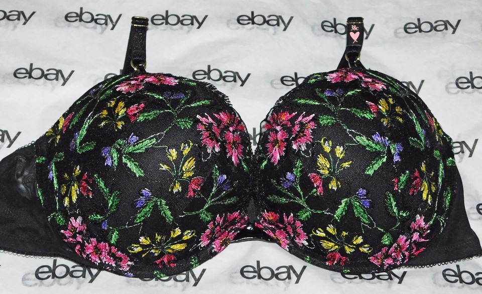 NEW Victoria's Secret Very Sexy Push-Up Bra Floral 38C & Cheeky Set ...
