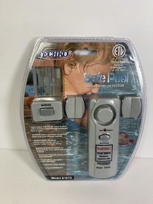 NEW Techko Maid S187D Safe Pool Alarm w/ Magnetic Sensor and Bypass ...