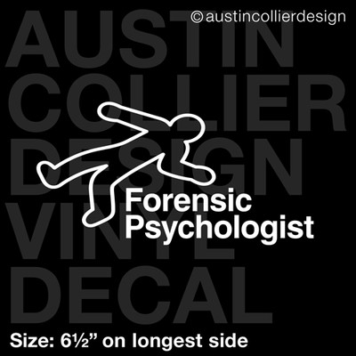 6.5" FORENSIC PSYCHOLOGIST vinyl decal car window laptop sticker - csi ...