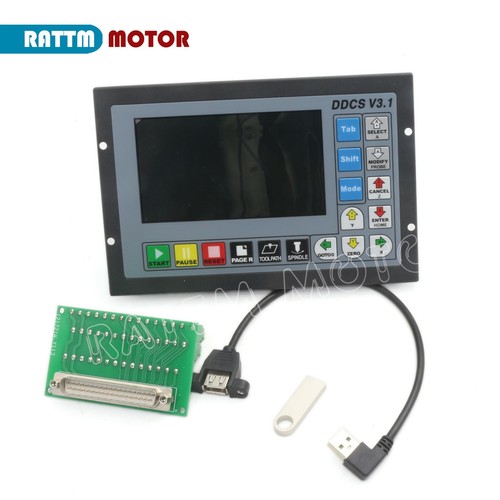 4-Axis DDCS V3.1 Standalone Motion Offline CNC Controller 5 inches TFT ...