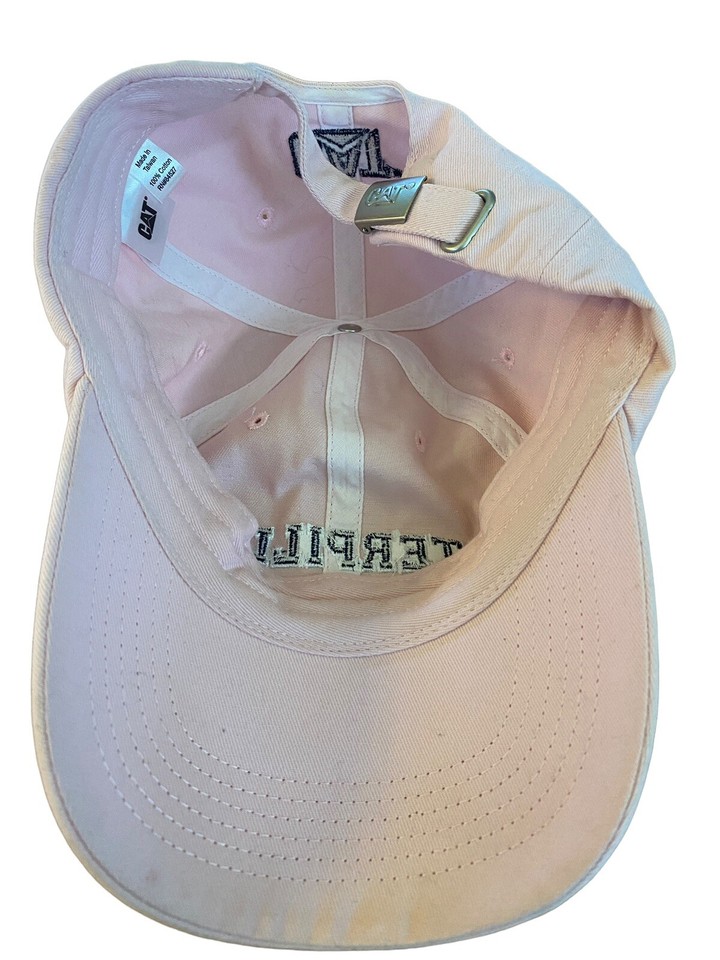 CAT Caterpillar Equipment Pink Womans Adjustable Embroidered Cap One ...