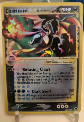 Handmade*High Quality,Delta Species Charizard#100,1to1 Display Card | eBay