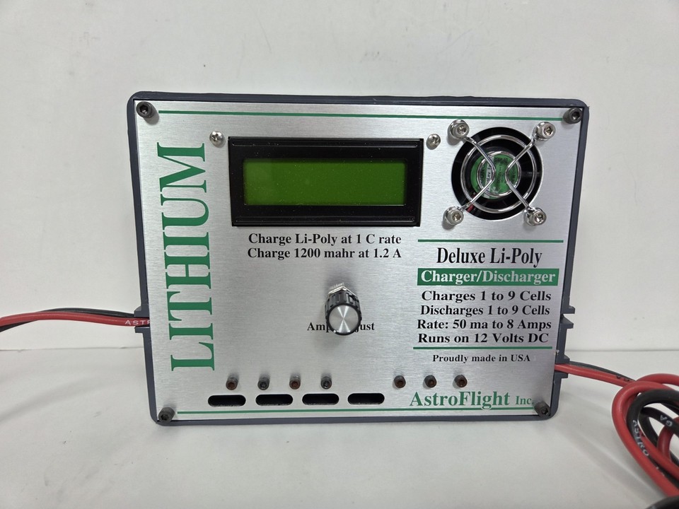 ASTRO FLIGHT Model 109 Lithium Charger/Discharger NEW In Box NOS Made ...