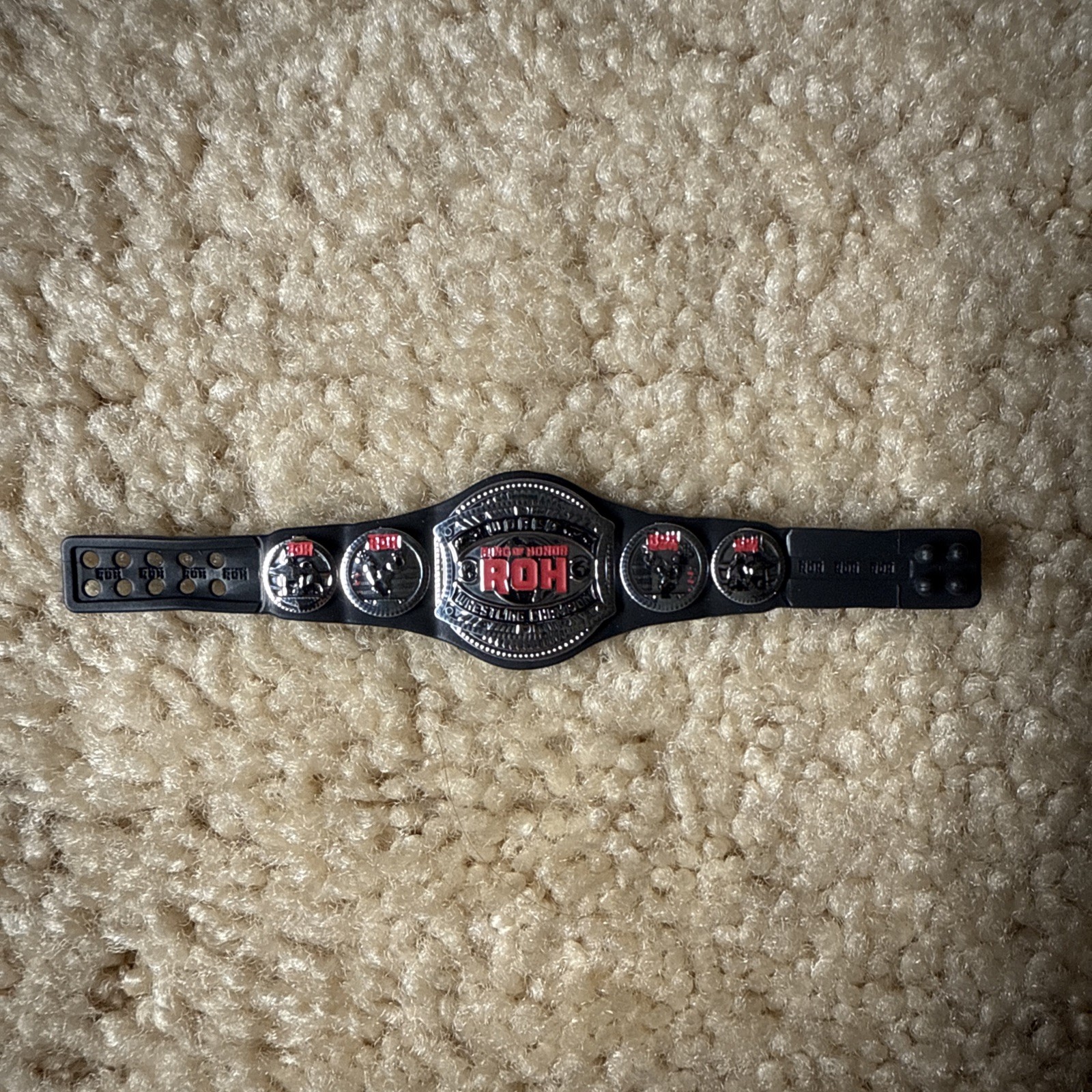 ROH Ring Of Honor World Championship Action Figure Title Belt ...