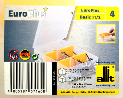 allit EuroPlus Basic 11/2 4 Sortimentskasten 457160 - ohne gelbe ...
