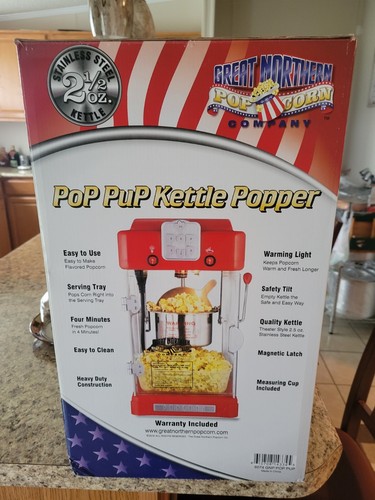 Great Northern Popcorn Company Pop Pup Countertop Popcorn Machine ...