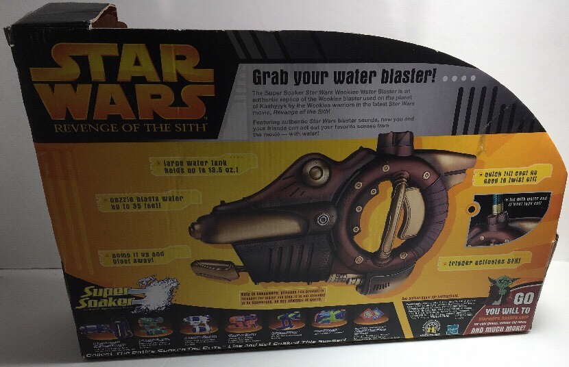 Star Wars Wookie Chewbacca Blaster Water Gun Lucasfilm Hasbro New In ...