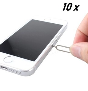 10x Sim Card Opener Tool Tray Eject Pin for Smart Phone Tablet iPhone ...