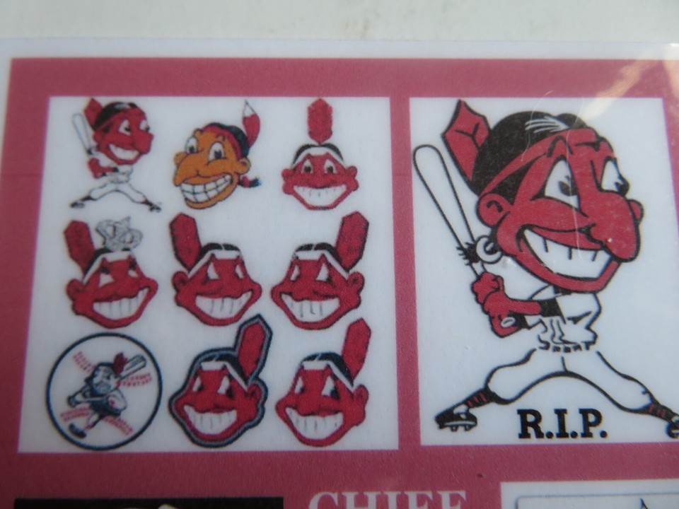 CLEVELAND INDIANS, CHIEF WAHOO, 106 YR MASCOT, R.I.P. MASCOT MAGNET ...