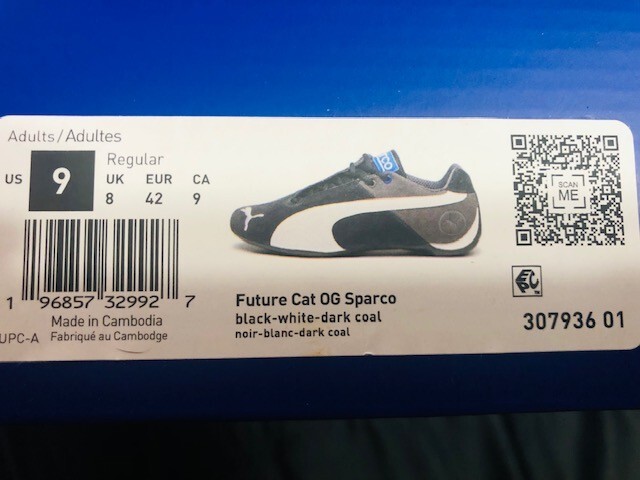 Size 9 - PUMA Sparco x Future Cat OG Black Dark Coal | eBay