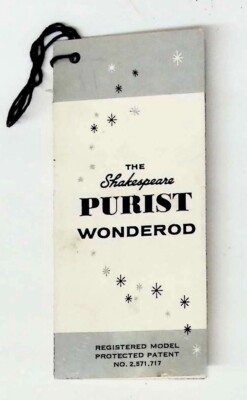 Shakespeare Wonderod Fishing Rod Hang Tag | eBay
