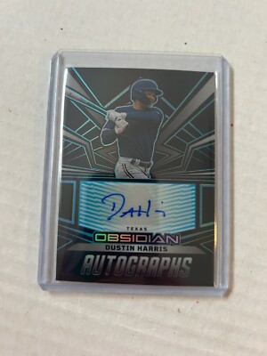 2023 Panini Chronicles Obsidian DUSTIN HARRIS Blue Etch AUTO 15/49 ...