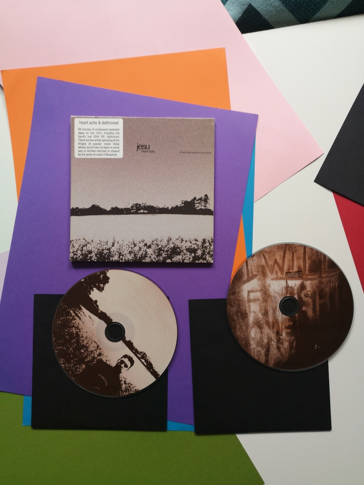 Jesu - Heartache & Dethroned (Digi CD 2010) Industrial JK Broadrick ...