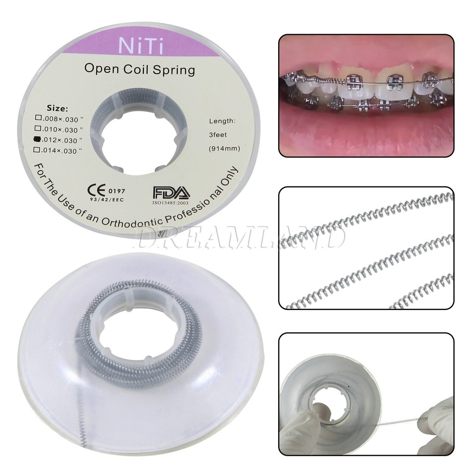 914 mm Dental Orthodontic Niti Open Coil Spring 3 Feet 012 Inch | eBay