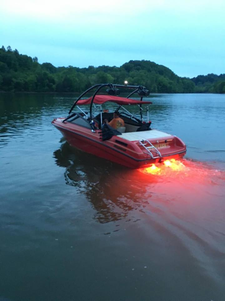 RED Acme-2 UNDERWATER LED BOAT TRANSOM PLUG DRAIN LIGHT UP TO 2400 ...
