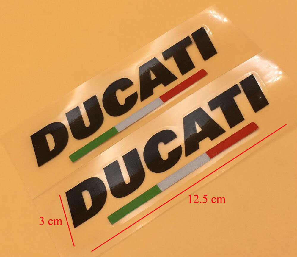 Set Reflective Italian Flag Sticker Decal For DUCATI Racing Evo Bikes ...