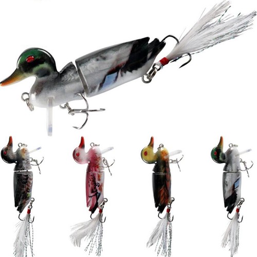 3D Topwater Suicide Duck Wakebait Bass Muskie Pike Fishing Lure - 4 ...