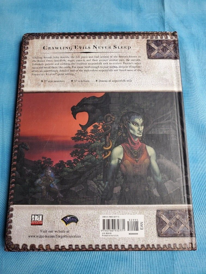 Serpent Kingdoms Forgotten Realms Dungeons and Dragons 1st print HC ...