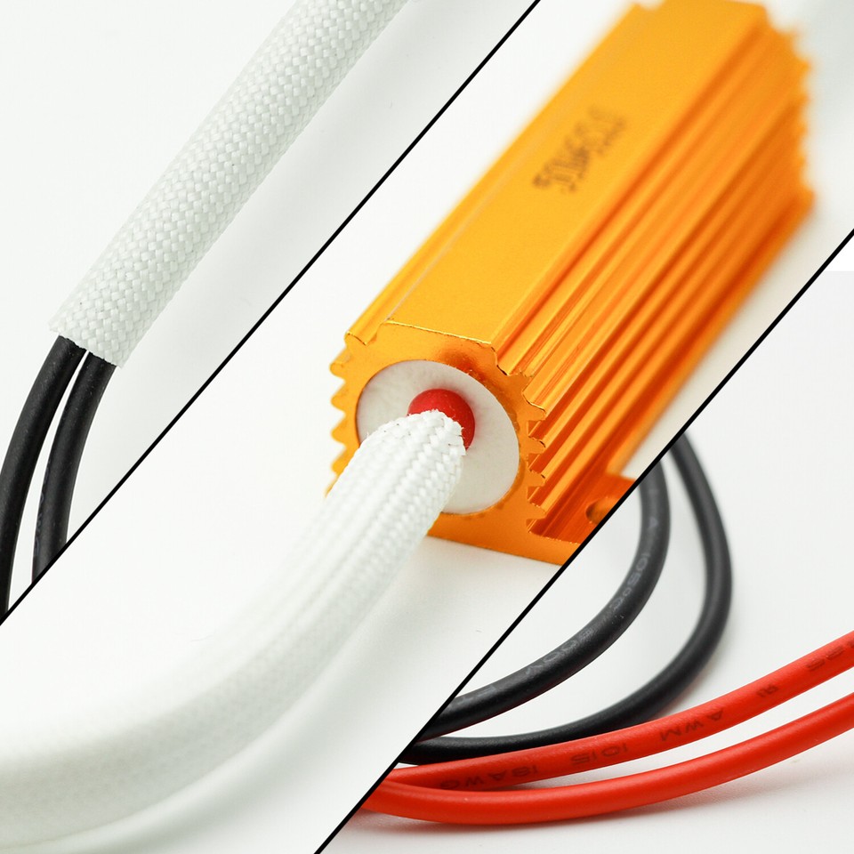 H13 9008 Load Resistor Kit HID Relay Harness LED Anti Flicker Error ...