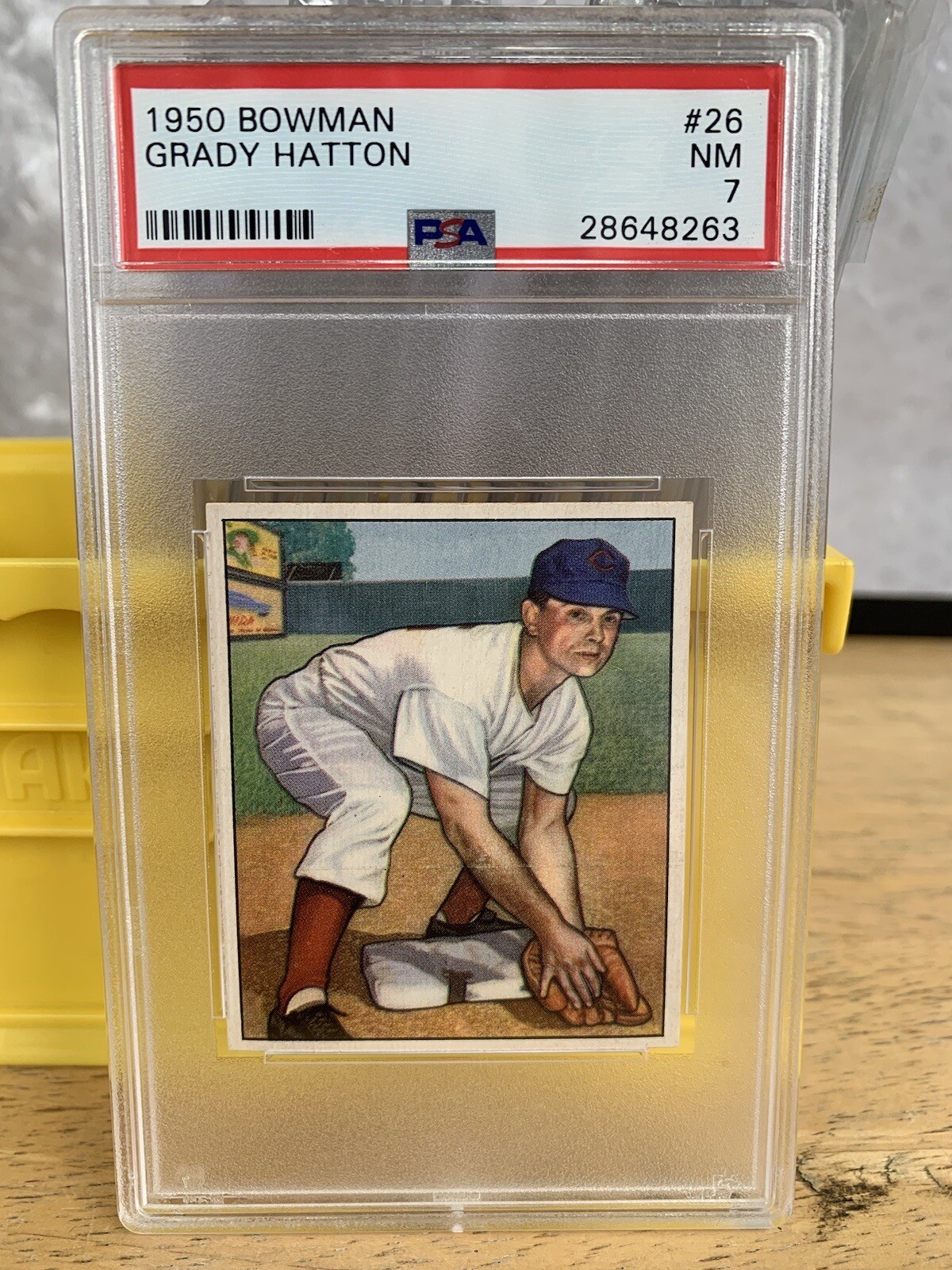 1950 Bowman #26 Grady Hatton Cincinnati Reds PSA 7 | eBay