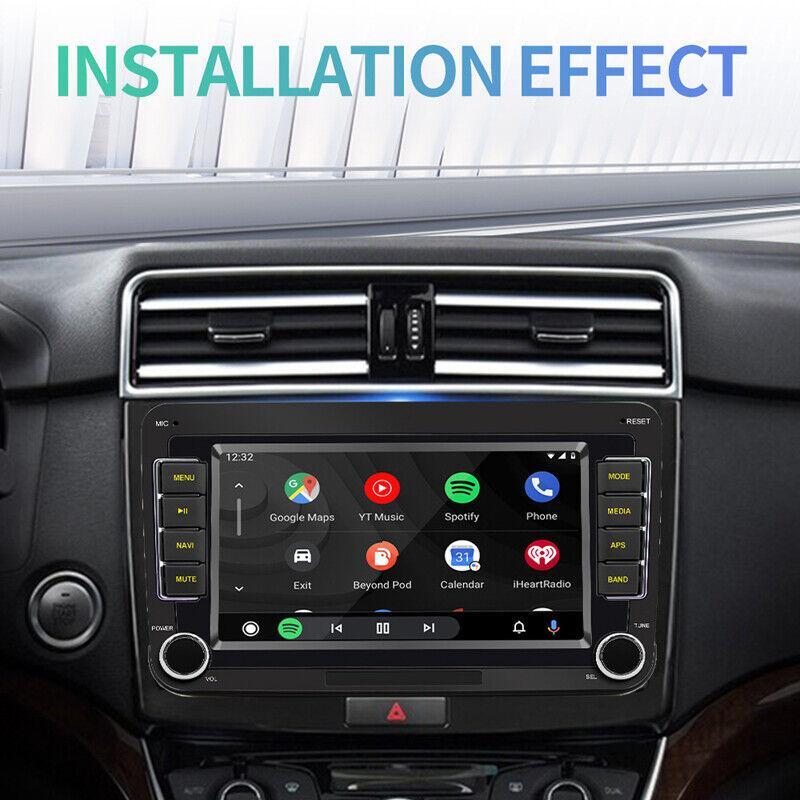 Car 7" Android 10.1 Carplay 2DIN Stereo Radio GPS Navigation FM AM RDS ...