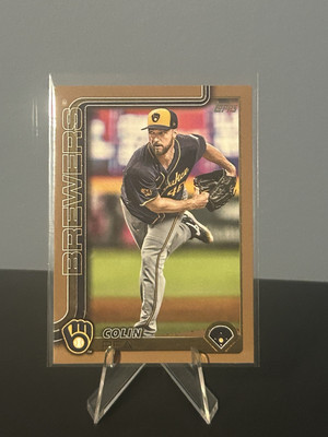 2025 Topps Series 1 Colin Rea #75 Gold Parallel 0918/2025 Brewers SICK ...