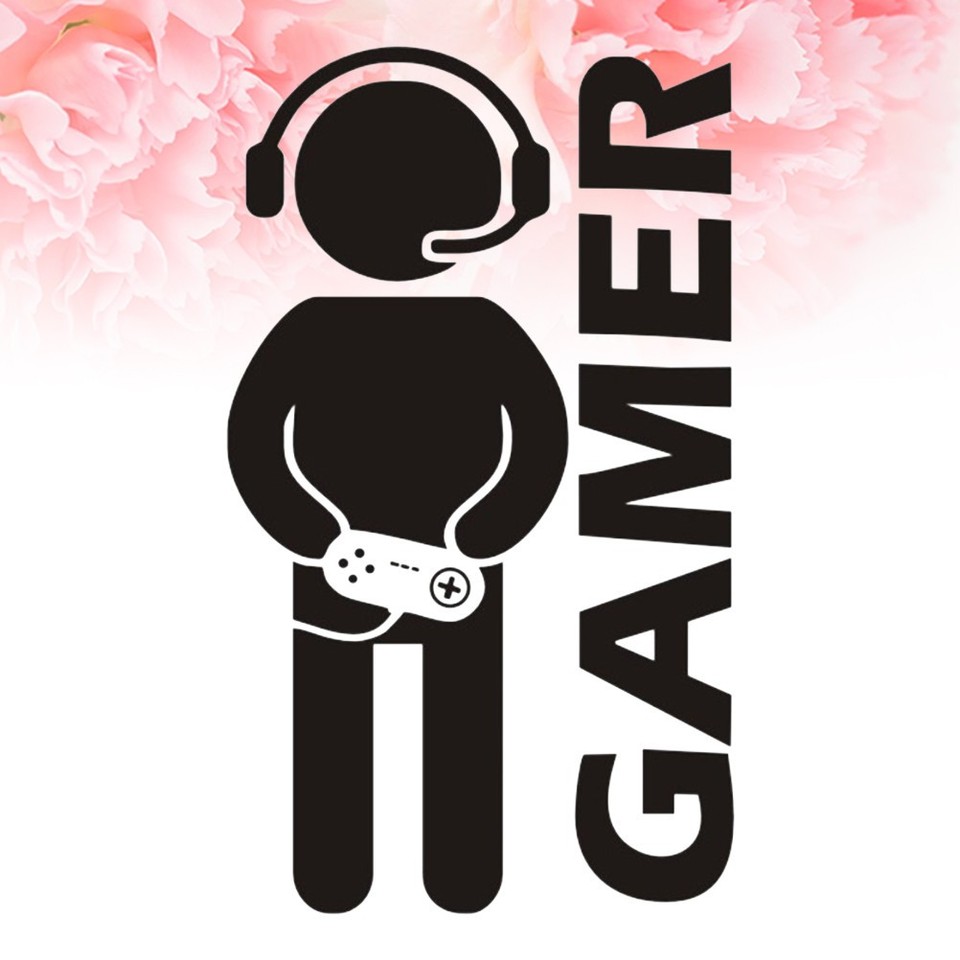 1pc Gamer Wall Sticker DIY Removable PVC Wall Decal Background Mural ...