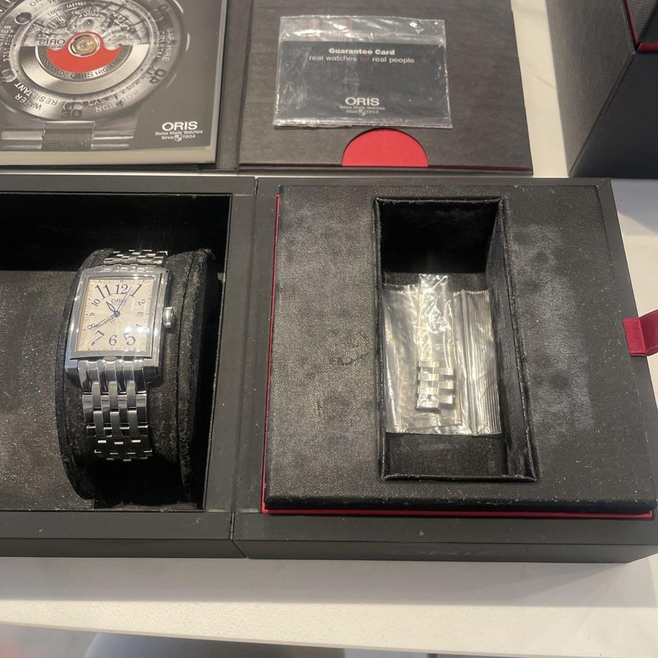 Oris Rectangular Square Automatic Winding Back Sket, Accessories ...