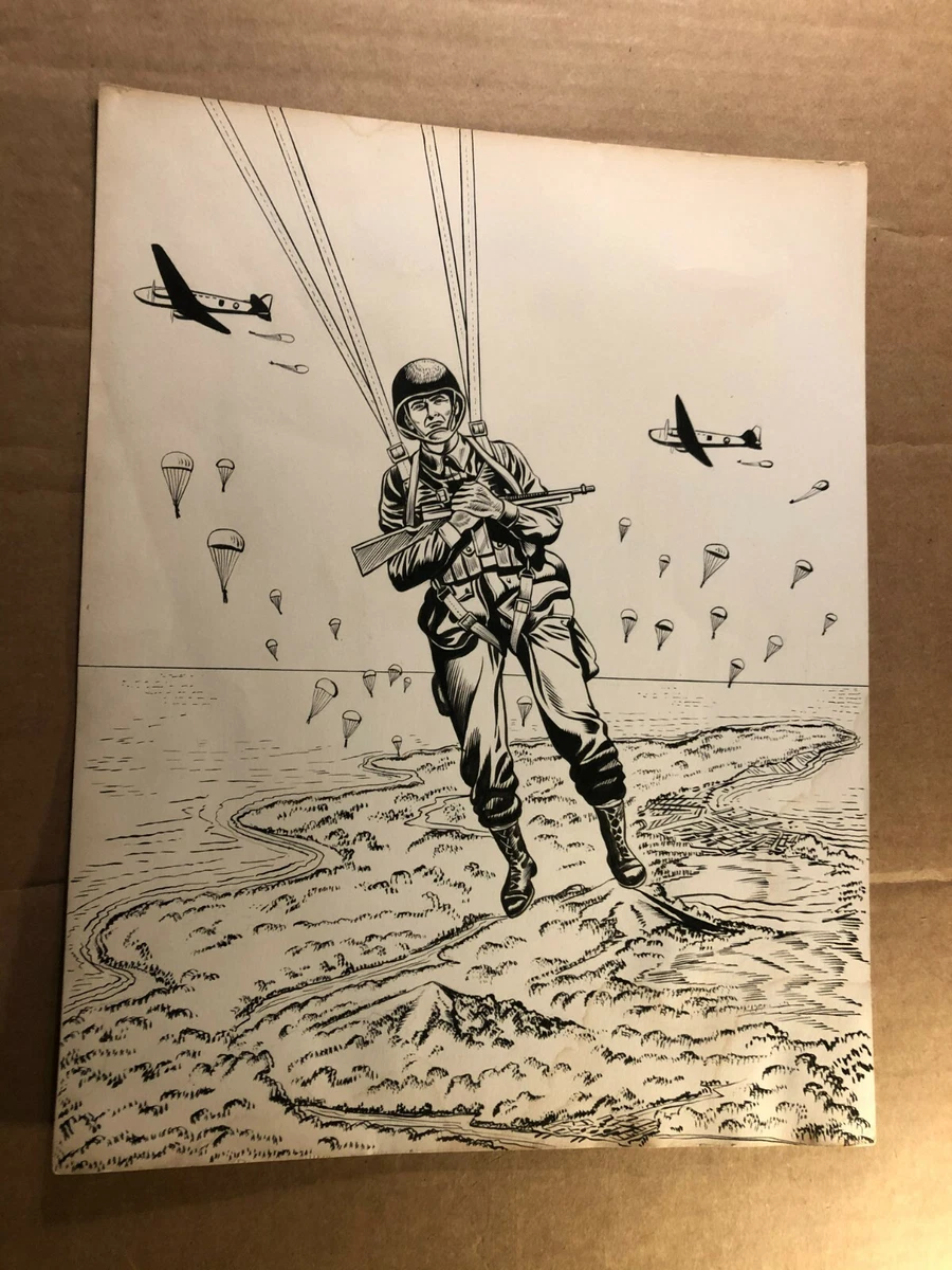 Paratrooper Drawing