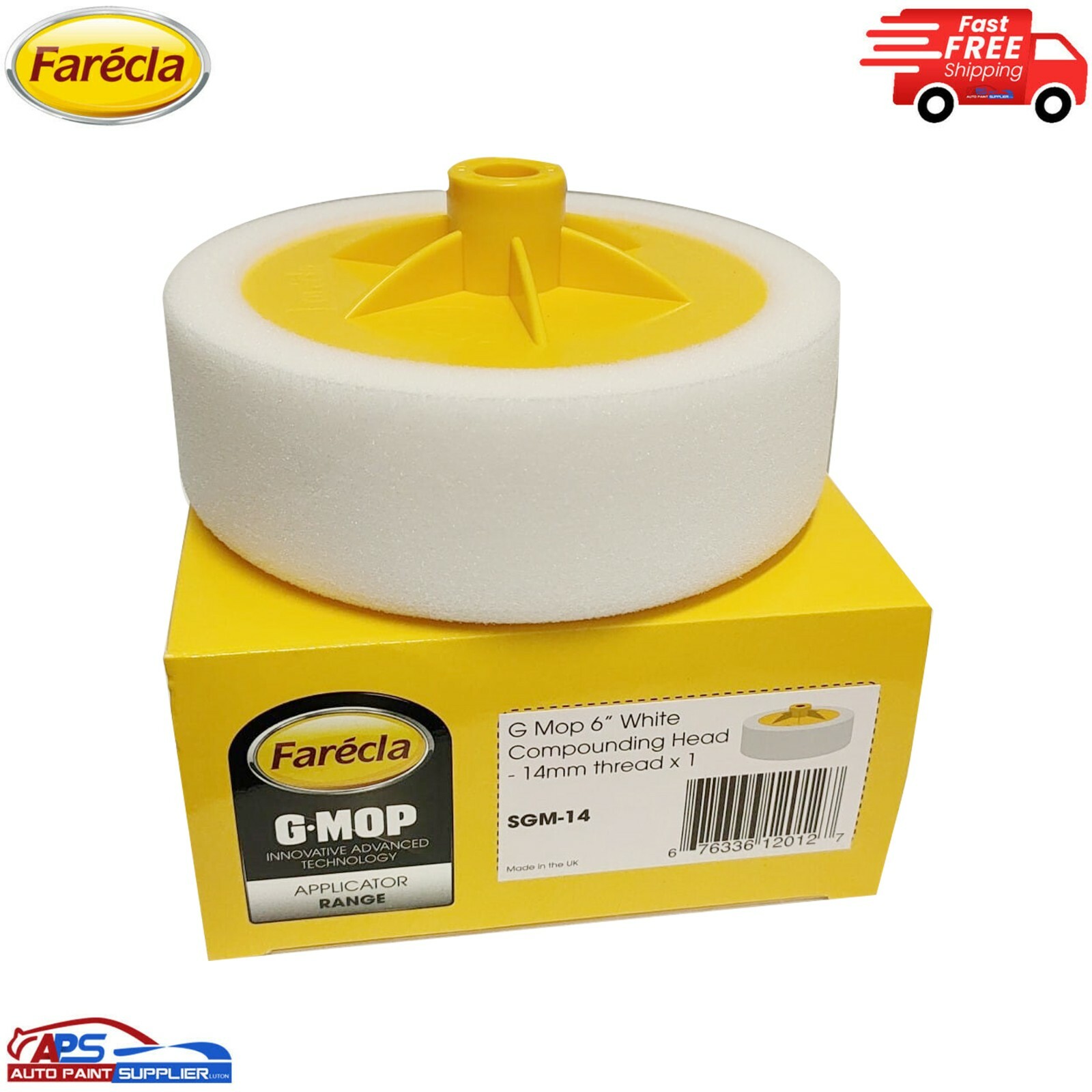 G Mop Farecla 6" Standard Compounding / Polishing Foam Head 14mm | eBay UK