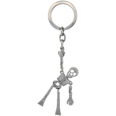 Movable Human Skeleton Key Chain, Key Ring, Key Holder w/ Brilliant Cut ...