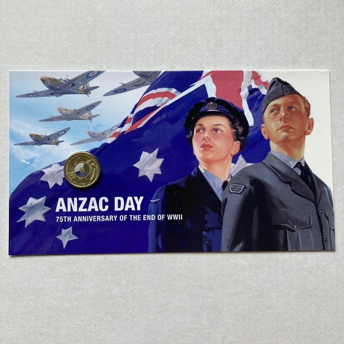 2020 ANZAC Day 75th Anniversary of the End of WWII WW2 Coloured $2 Coin ...