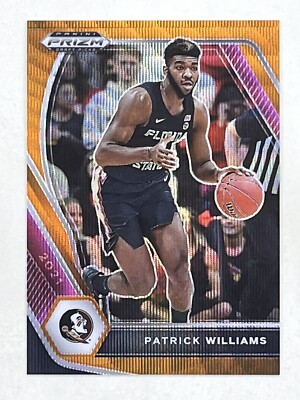 Patrick Williams 2021-22 Panini Prizm Draft Picks Orange Wave Prizm /75 ...