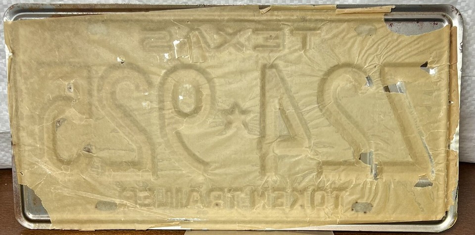 VTG “Expired” 1973 Texas Token Trailer License Plate # Z24 925 All ...