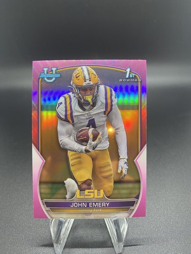 John Emery- Bowman University Chrome 2022 LSU Tigers 1st Bowman - Pink ...