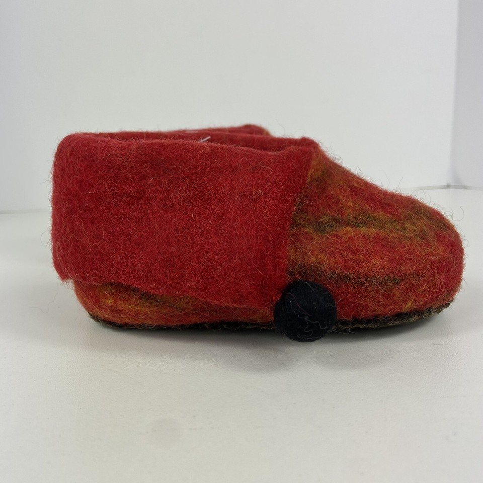 The Woollen Store Ireland Felted Wool Slippers Kids Sz 9? Jester Elf ...