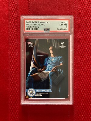 2022-2023 Topps NOW Erling Haaland rookie soccer card / PSA 8 / RC ...