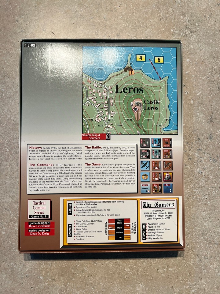 Leros: The Island Prize 1943 MMP The Gamers Multi Man Publishing - New ...