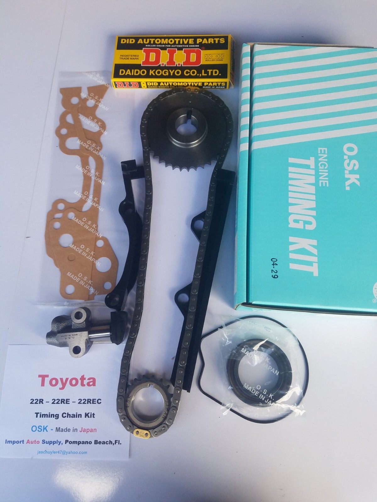 Toyota 2.4 22R - 22RE 1985-1995 OSK Made in Japan Timing Chain Kit with ...