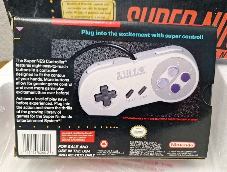 Super Nintendo SNES Super Control Set Box Only NES BOX ONLY W ...