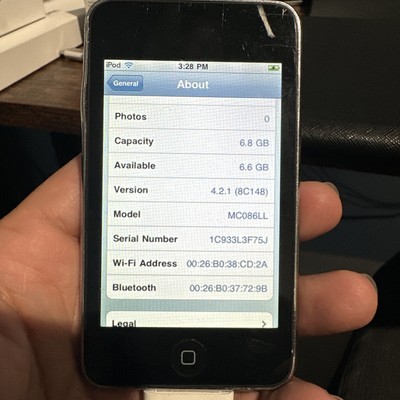 Apple iPod Touch 2nd Generation 8GB With (609songs MC086LL) | eBay