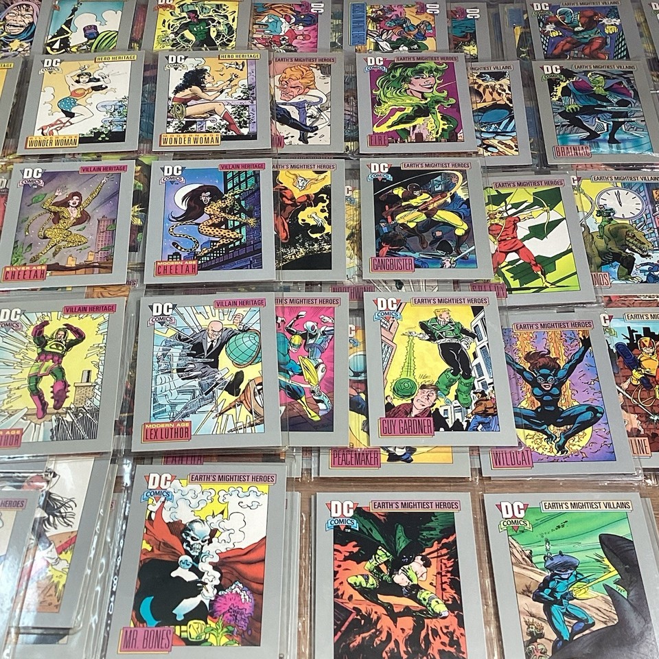 1991 Impel DC Comics Series 1 Complete Set 180 Base + 10 Hologram Cards ...
