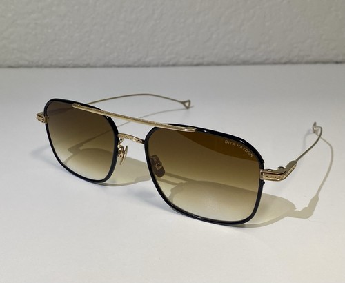 Dita Haydon DRX-2042-B-GLD-BLK-53 Sunglasses Antique 12K Gold - Black ...