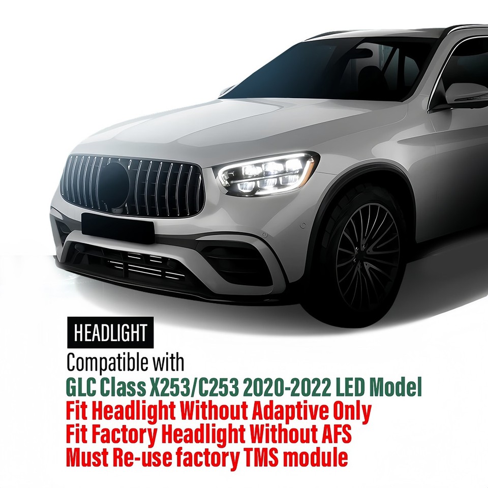 LED Headlight Assembly Left LH for 2020-2022 Mercedes-Benz GLC300 ...